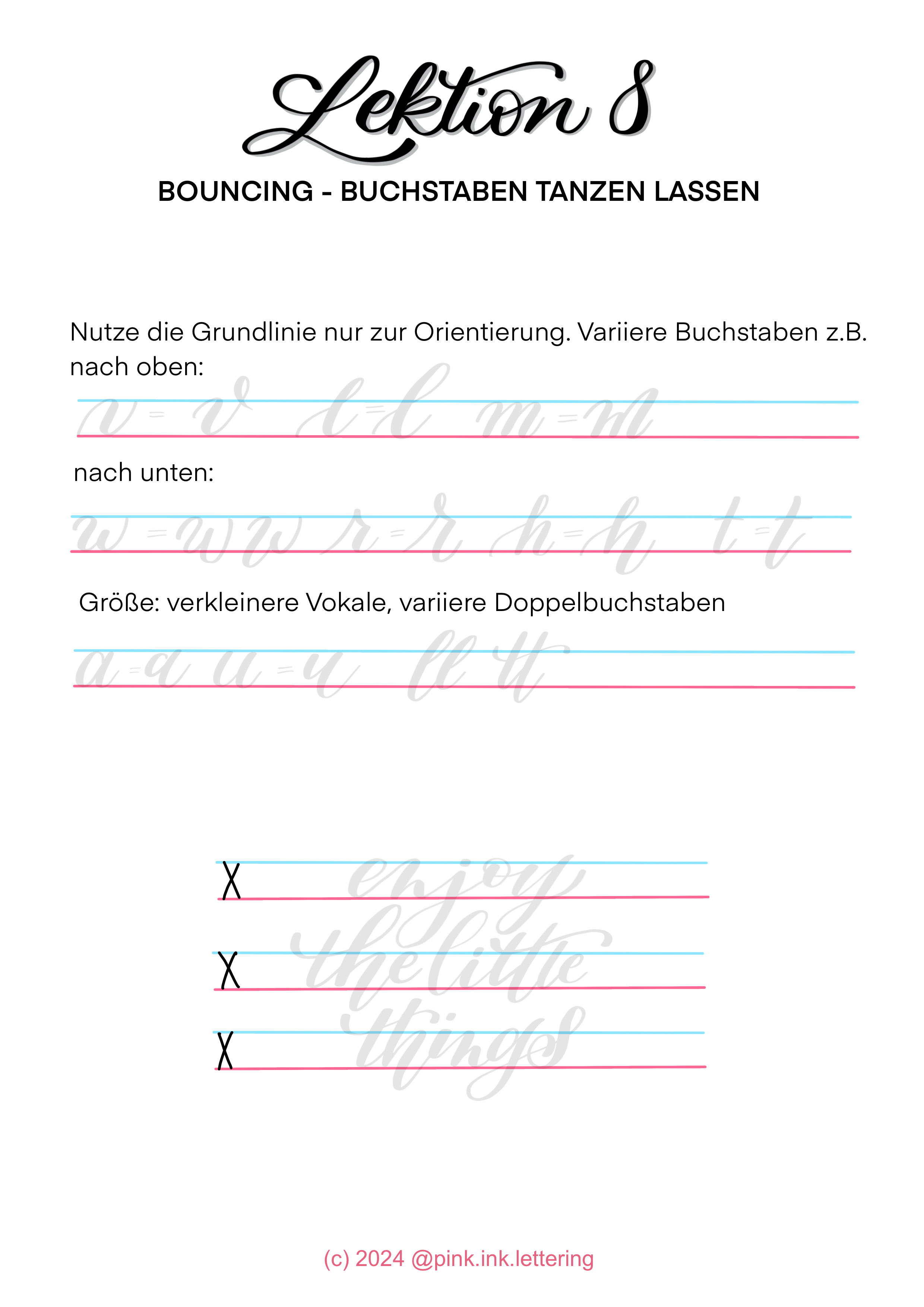Kostenlose Handlettering Vorlagen