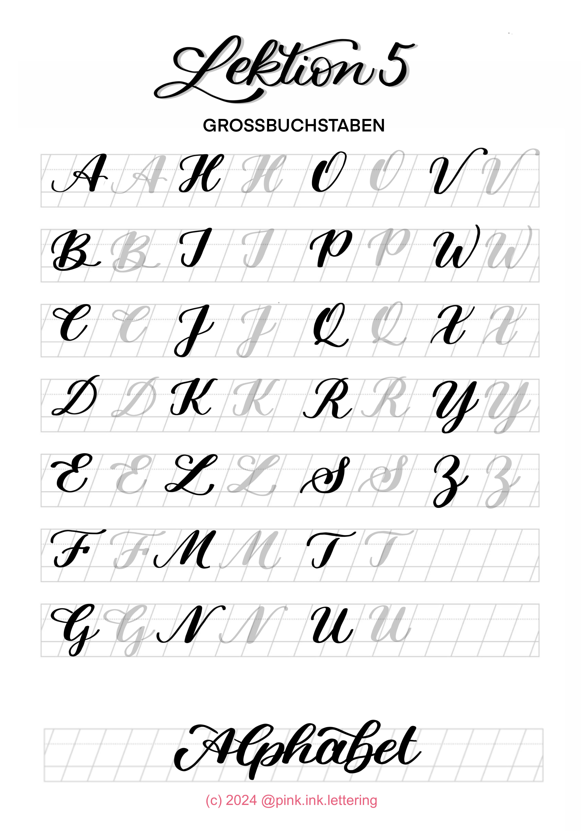 Kostenlose Handlettering Vorlagen