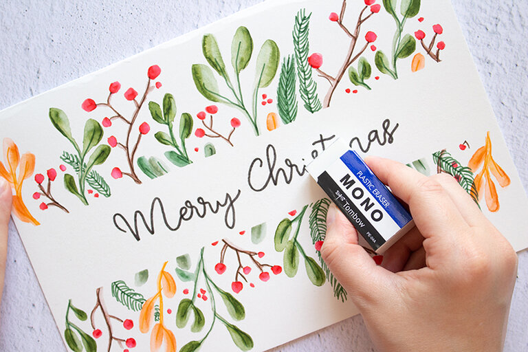 Tombow Europe: Make a Personalized Christmas Card | Tombow
