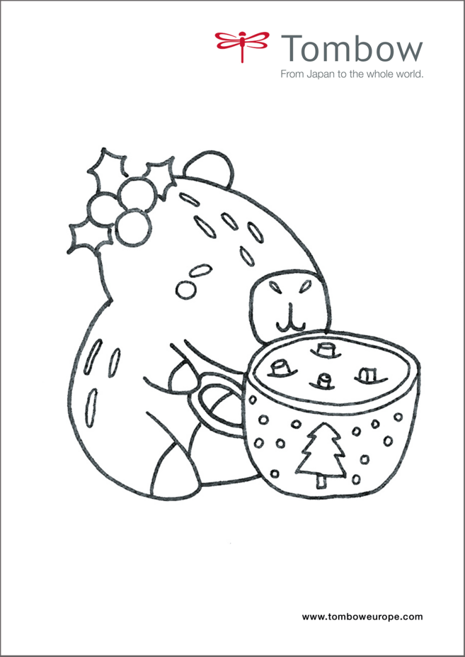Tombow Europe: Free Capybara Templates