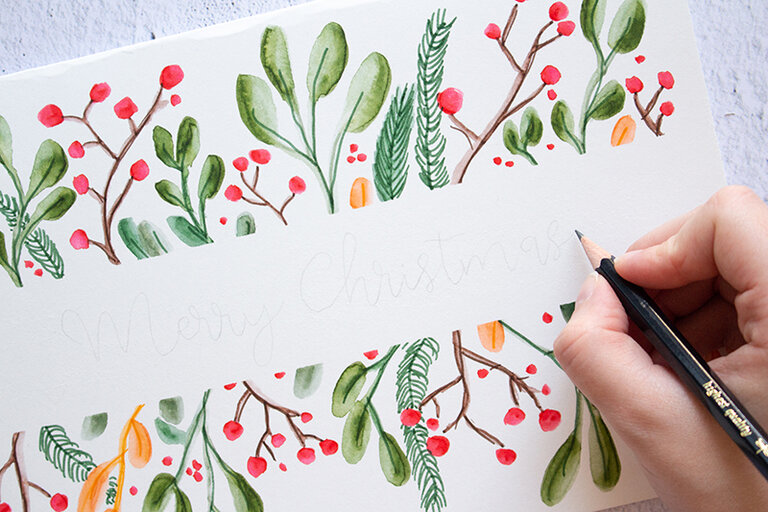 Tombow Europe: Make a Personalized Christmas Card | Tombow