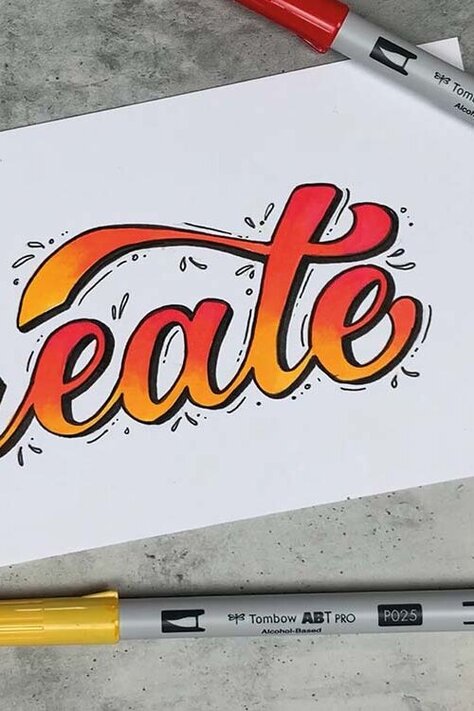 Tombow Europe: Hand lettering tips & inspiration for beginners and pros ...
