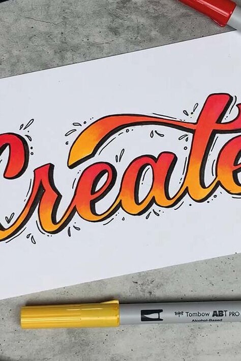 Tombow Europe: Flourishing lettering with flair - how to succeed │Tombow