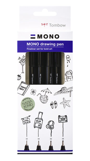 Tombow Europe: Fineliner MONO drawing pen Bold Set