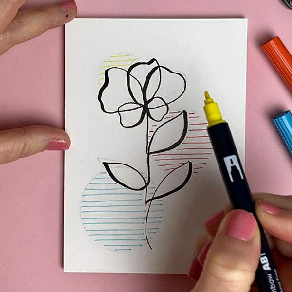 Kostenlose One Line Art Vorlagen