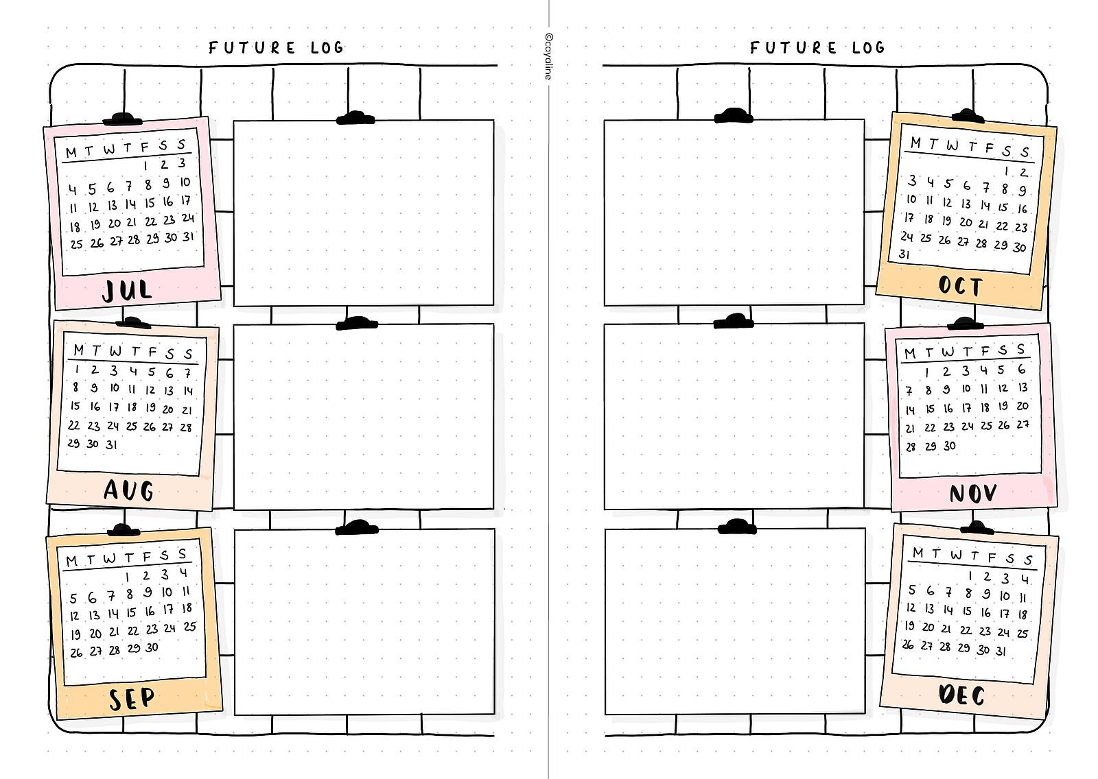 Free Bullet Journal Templates | Tombow