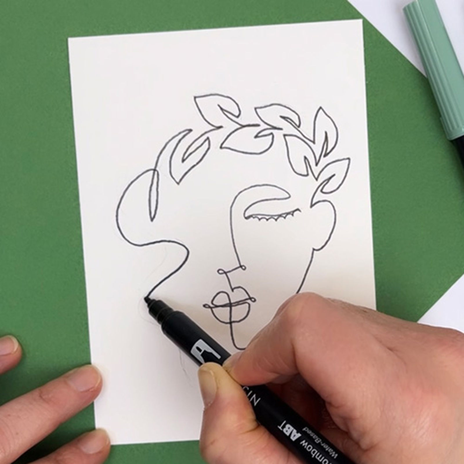 Kostenlose One Line Art Vorlagen