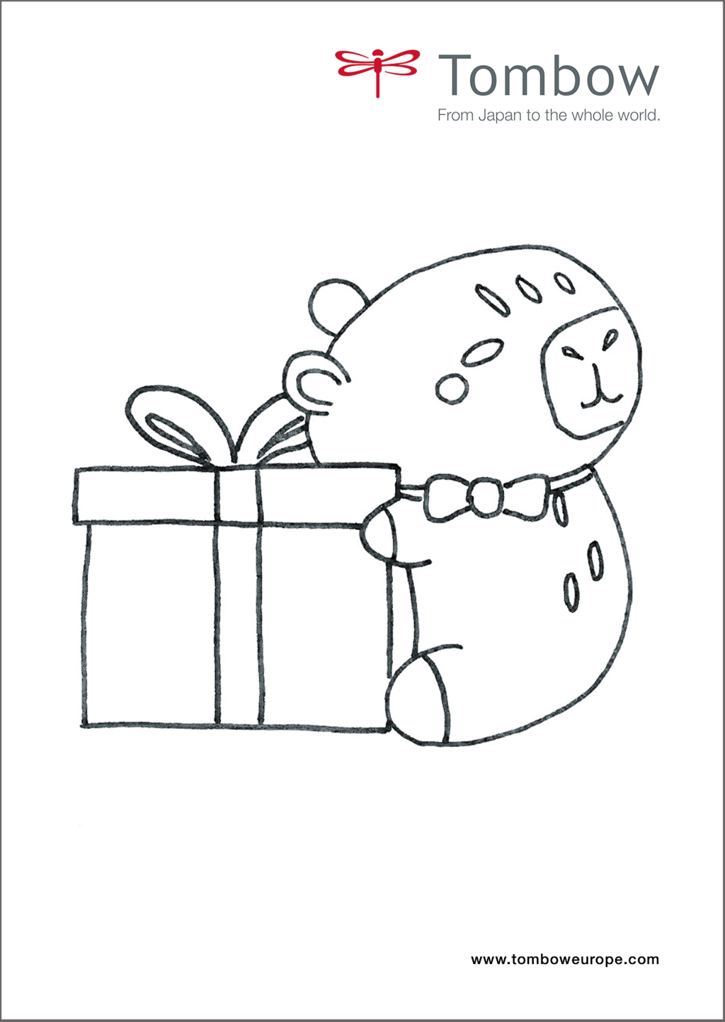 Tombow Europe: Free Capybara Templates