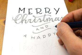 Tombow Europe: Layout & Komposition von Letterings für Weihnachtskarten ...