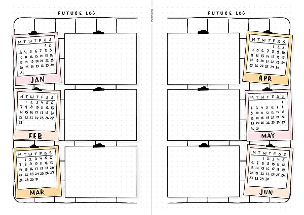 Free Bullet Journal Templates | Tombow