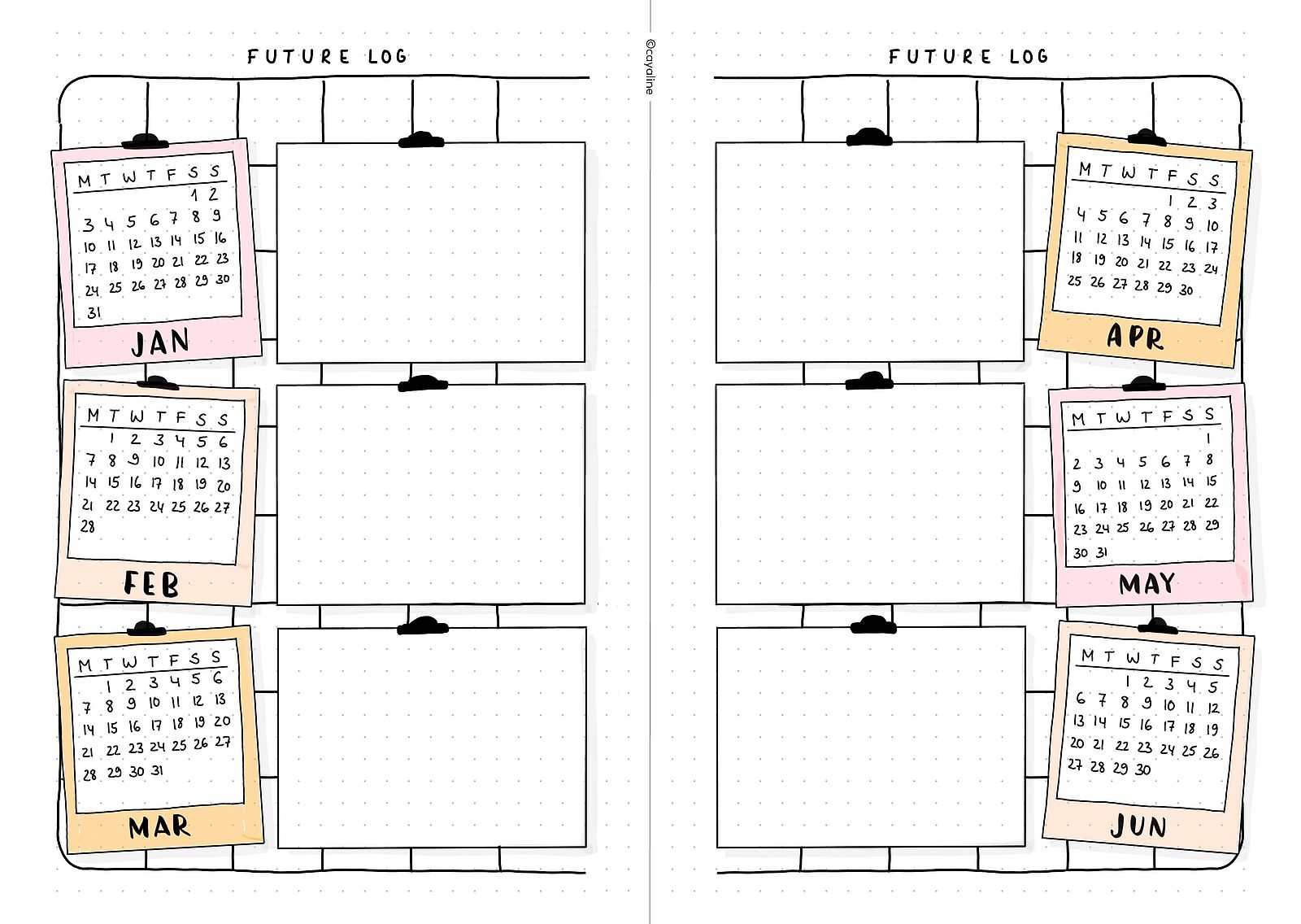 Free Bullet Journal Templates | Tombow