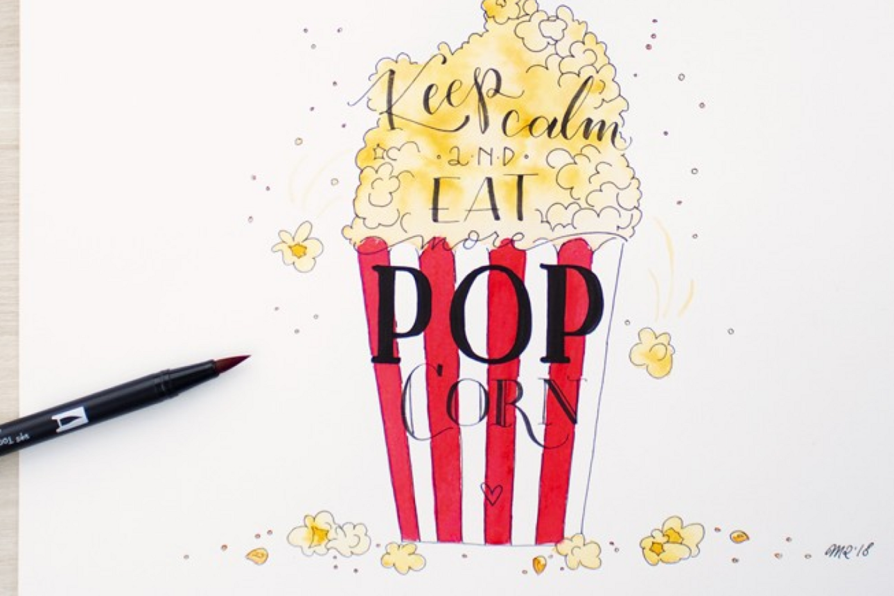 Tombow Europe: Osterhasenkarte mit Lettering